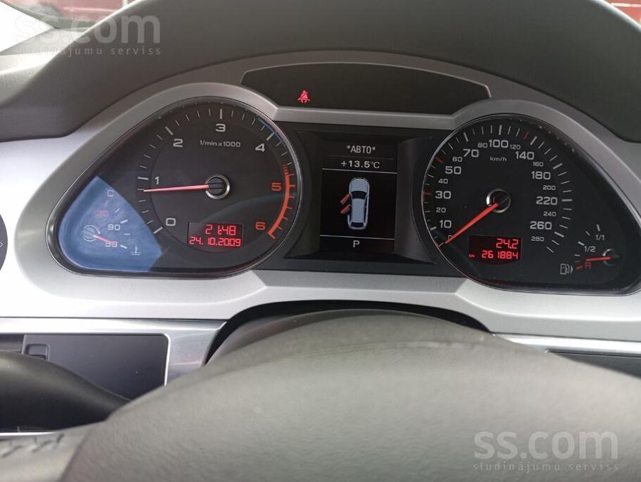 Blue Audi A6 2010 in Riga, with an engine capacity of 2.70 L and mileage of 262 thousand km for 4900 €, photo 17 on AUTOMOTO.COM.LV