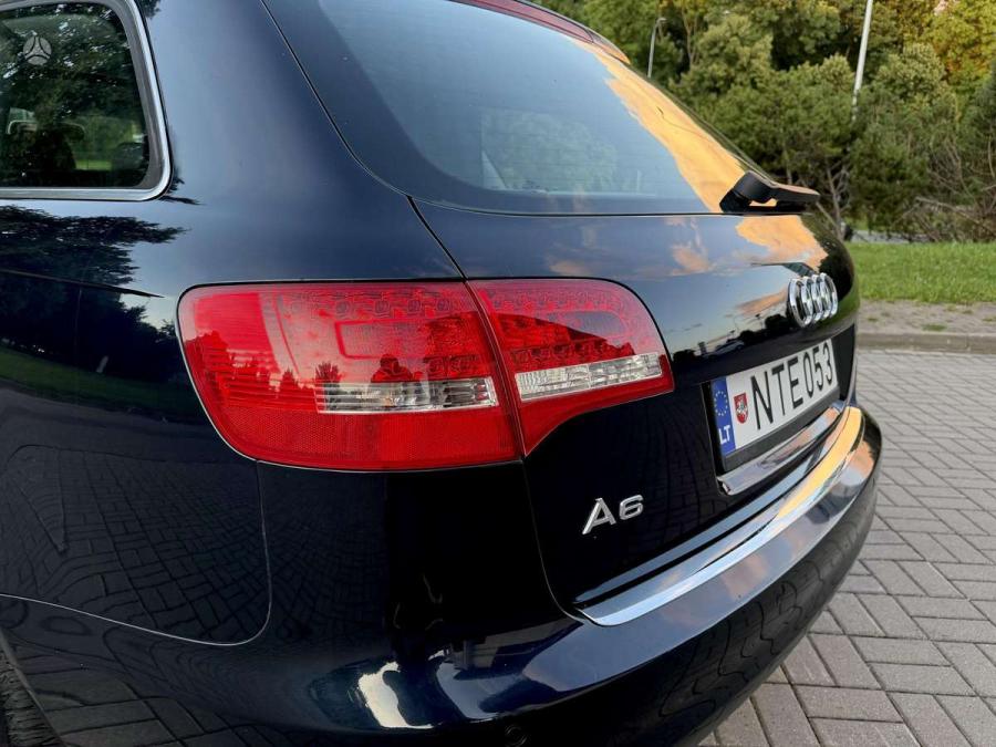 Blue Audi A6 2010 in Vilnius, with an engine capacity of 3.00 L and mileage of 253 thousand km for 6000 €, photo 17 on AUTOMOTO.COM.LV