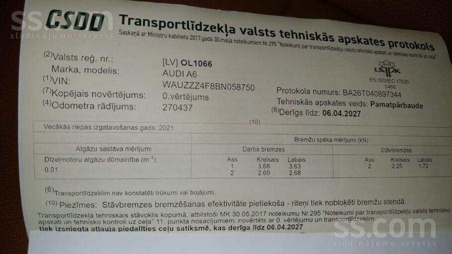 Zils Audi A6 2011 Rīga, ar dzinēja tilpumu 3.00 L un nobraukumu 0 tūkst. km par 5590 €, foto 17 vietnē AUTOMOTO.COM.LV
