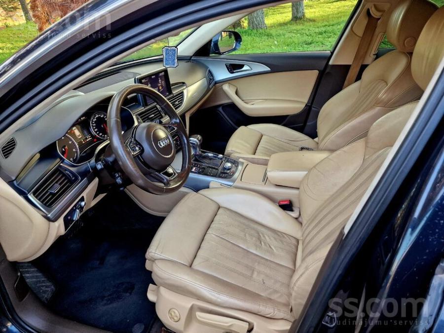 Zils Audi A6 2012 Krāslava, ar dzinēja tilpumu 3.00 L un nobraukumu 460 tūkst. km par 9300 €, foto 13 vietnē AUTOMOTO.COM.LV