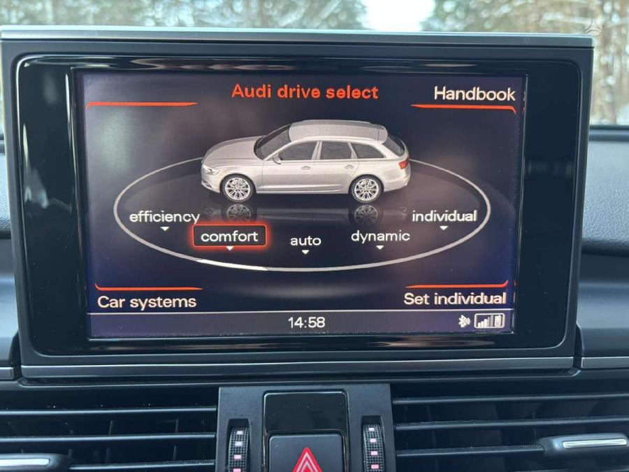 Blue Audi A6 2013 in Vilnius, with an engine capacity of 2.97 L and mileage of 343 thousand km for 7950 €, photo 6 on AUTOMOTO.COM.LV