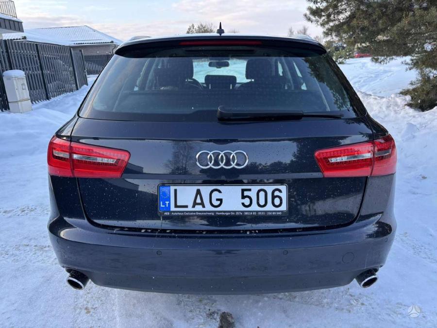 Blue Audi A6 2013 in Vilnius, with an engine capacity of 2.97 L and mileage of 343 thousand km for 7950 €, photo 8 on AUTOMOTO.COM.LV