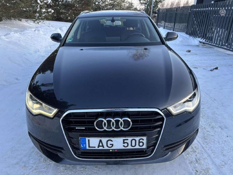 Blue Audi A6 2013 in Vilnius, with an engine capacity of 2.97 L and mileage of 343 thousand km for 7950 €, photo 12 on AUTOMOTO.COM.LV