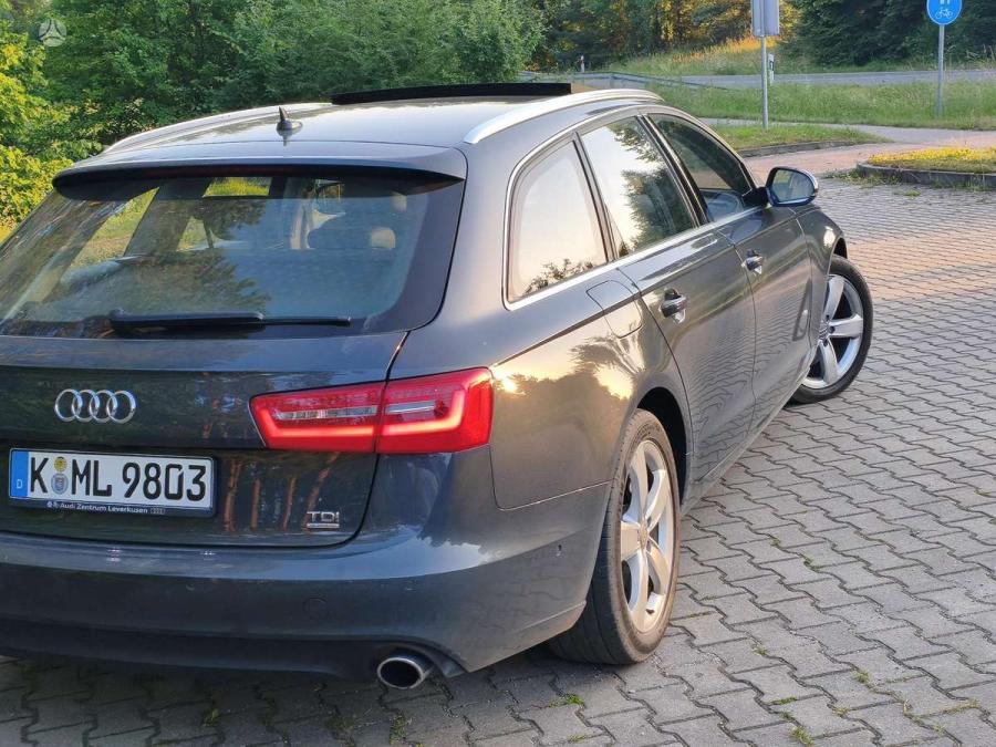Blue Audi A6 2013 in Vilnius, with an engine capacity of 2.97 L and mileage of 290 thousand km for 11990 €, photo 6 on AUTOMOTO.COM.LV