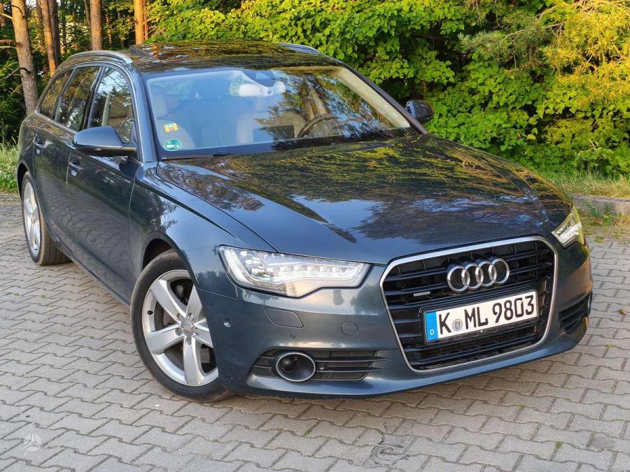 Blue Audi A6 2013 in Vilnius, with an engine capacity of 2.97 L and mileage of 290 thousand km for 11990 €, photo 9 on AUTOMOTO.COM.LV