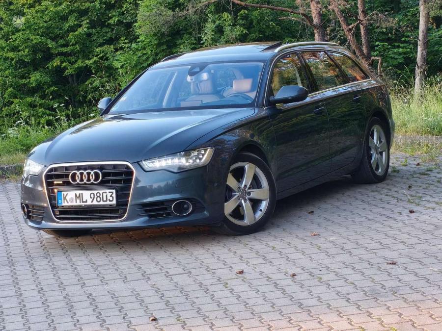Blue Audi A6 2013 in Vilnius, with an engine capacity of 2.97 L and mileage of 290 thousand km for 11990 €, photo 10 on AUTOMOTO.COM.LV