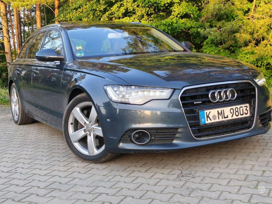 Blue Audi A6 2013 in Vilnius, with an engine capacity of 2.97 L and mileage of 290 thousand km for 11990 €, photo 11 on AUTOMOTO.COM.LV