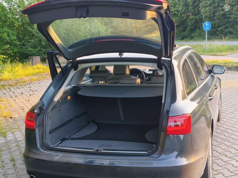 Blue Audi A6 2013 in Vilnius, with an engine capacity of 2.97 L and mileage of 290 thousand km for 11990 €, photo 13 on AUTOMOTO.COM.LV