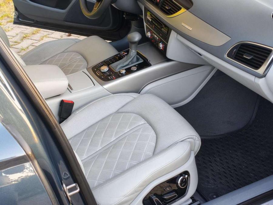 Blue Audi A6 2013 in Vilnius, with an engine capacity of 2.97 L and mileage of 290 thousand km for 11990 €, photo 22 on AUTOMOTO.COM.LV