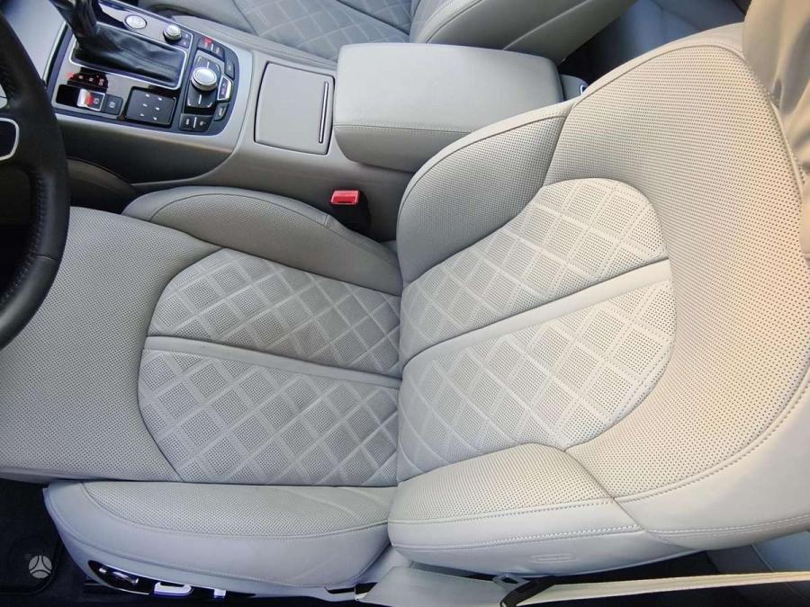 Blue Audi A6 2013 in Vilnius, with an engine capacity of 2.97 L and mileage of 290 thousand km for 11990 €, photo 24 on AUTOMOTO.COM.LV