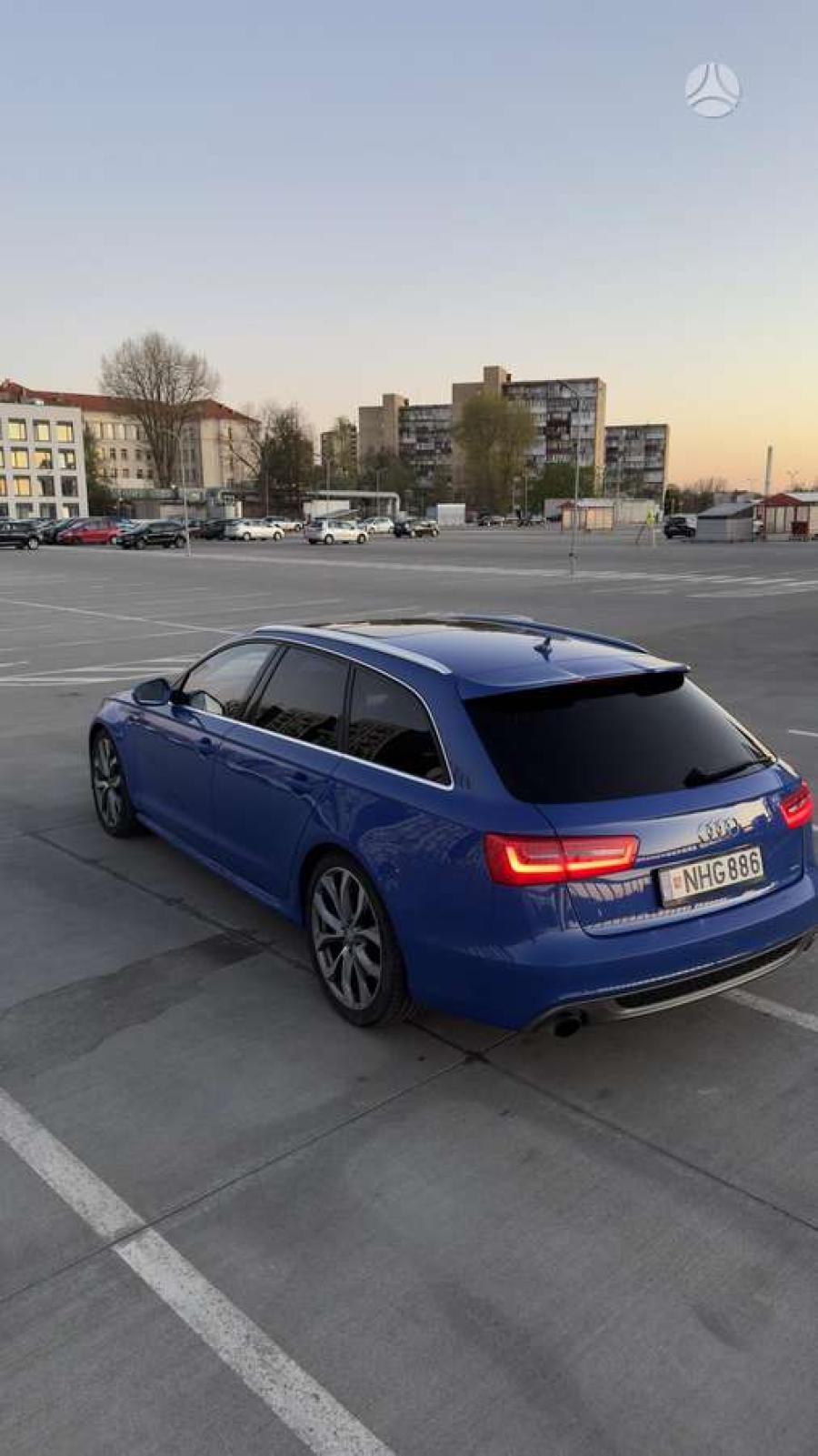 Blue Audi A6 2013 in Vilnius, with an engine capacity of 2.97 L and mileage of 306 thousand km for 11750 €, photo 8 on AUTOMOTO.COM.LV