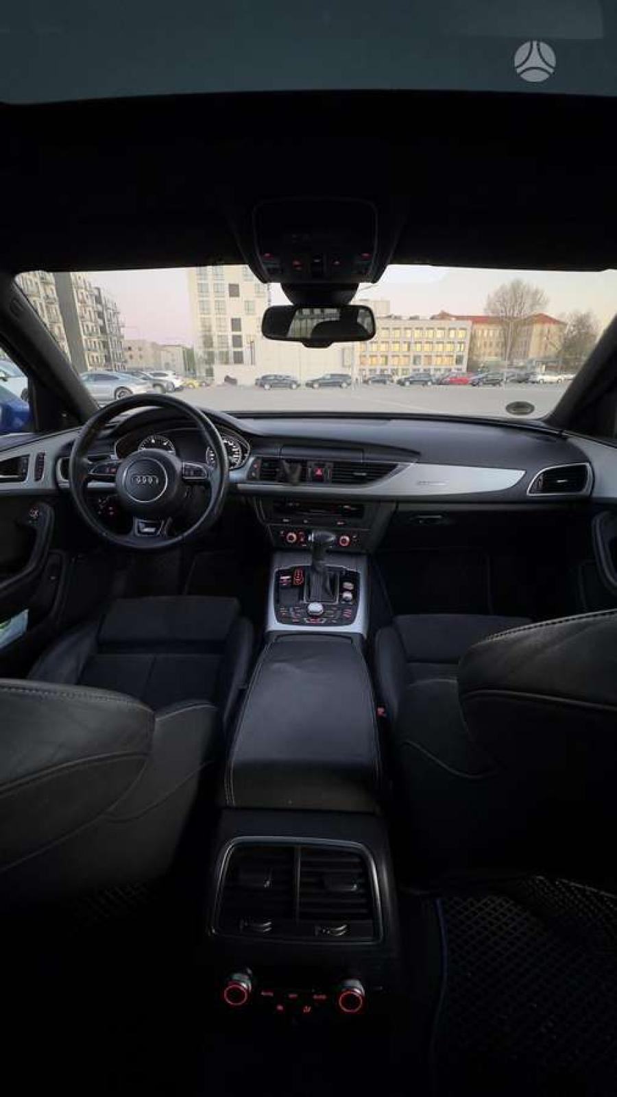 Blue Audi A6 2013 in Vilnius, with an engine capacity of 2.97 L and mileage of 306 thousand km for 11750 €, photo 13 on AUTOMOTO.COM.LV