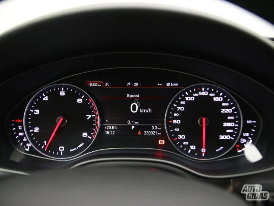 Blue Audi A6 2014 in Vilnius, with an engine capacity of 2.00 L and mileage of 239 thousand km for 11999 €, photo 20 on AUTOMOTO.COM.LV
