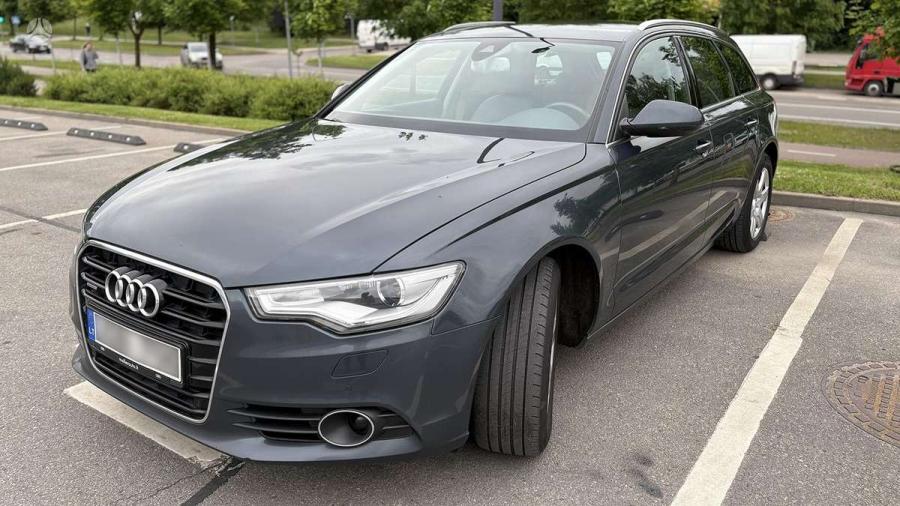 Blue Audi A6 2014 in Vilnius, with an engine capacity of 2.97 L and mileage of 305 thousand km for 12000 €, photo 3 on AUTOMOTO.COM.LV