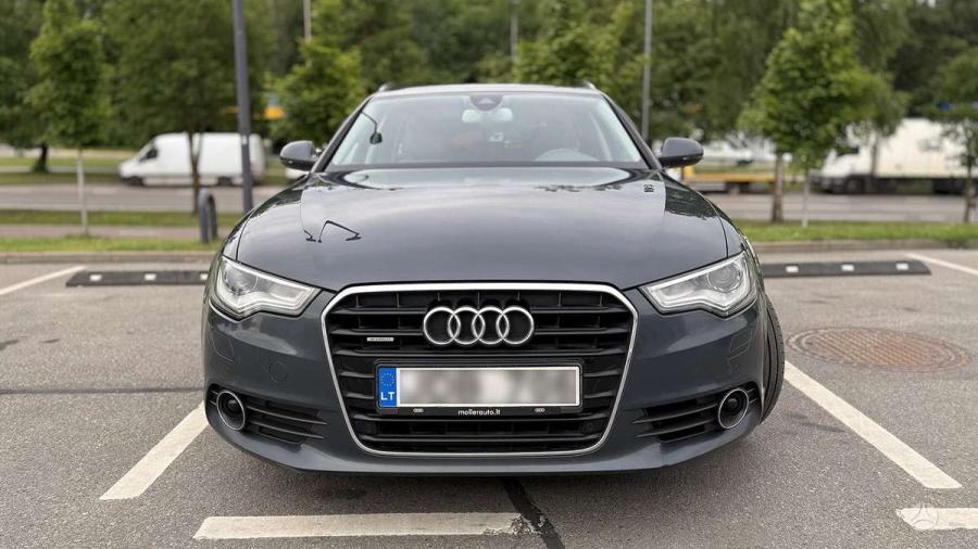 Blue Audi A6 2014 in Vilnius, with an engine capacity of 2.97 L and mileage of 305 thousand km for 12000 €, photo 6 on AUTOMOTO.COM.LV