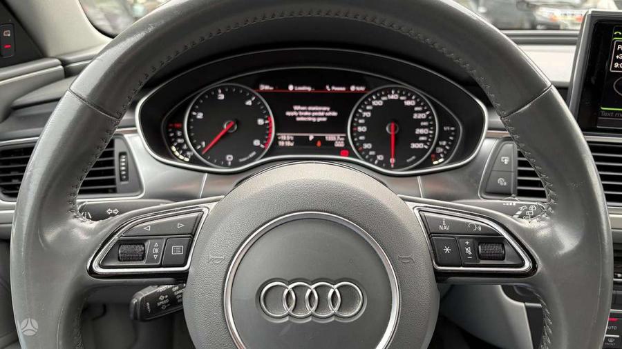 Blue Audi A6 2014 in Vilnius, with an engine capacity of 2.97 L and mileage of 305 thousand km for 12000 €, photo 8 on AUTOMOTO.COM.LV