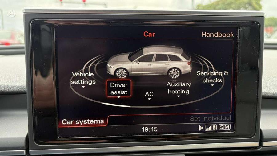 Blue Audi A6 2014 in Vilnius, with an engine capacity of 2.97 L and mileage of 305 thousand km for 12000 €, photo 27 on AUTOMOTO.COM.LV