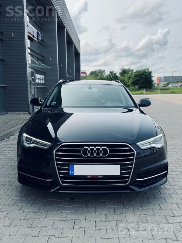 Blue Audi A6 2015 in Riga, with an engine capacity of 2.00 L and mileage of 202 thousand km for 15100 €, photo 1 on AUTOMOTO.COM.LV