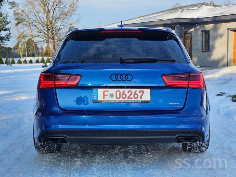 Blue Audi A6 2015 in Riga, with an engine capacity of 3.00 L and mileage of 227 thousand km for 20555 €, photo 14 on AUTOMOTO.COM.LV