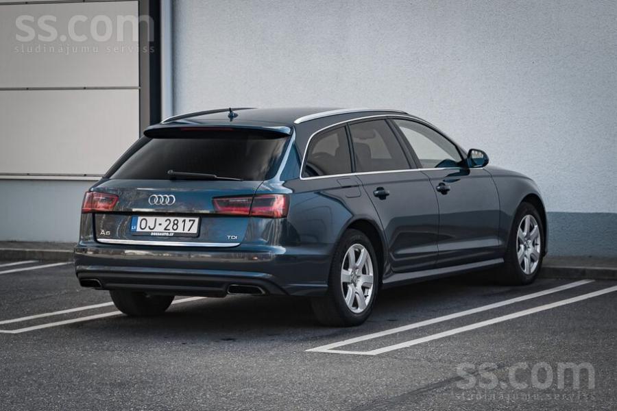 Blue Audi A6 2015 in Riga, with an engine capacity of 3.00 L and mileage of 307 thousand km for 13490 €, photo 5 on AUTOMOTO.COM.LV