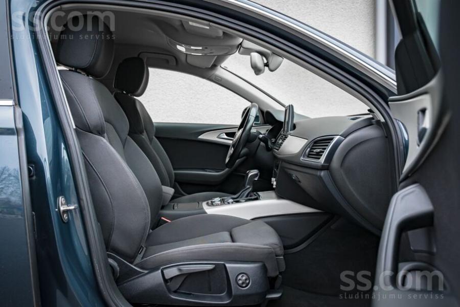 Blue Audi A6 2015 in Riga, with an engine capacity of 3.00 L and mileage of 307 thousand km for 13490 €, photo 12 on AUTOMOTO.COM.LV