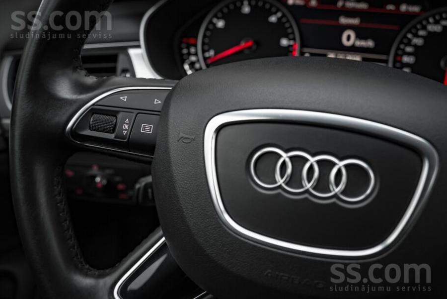 Blue Audi A6 2015 in Riga, with an engine capacity of 3.00 L and mileage of 307 thousand km for 13490 €, photo 18 on AUTOMOTO.COM.LV