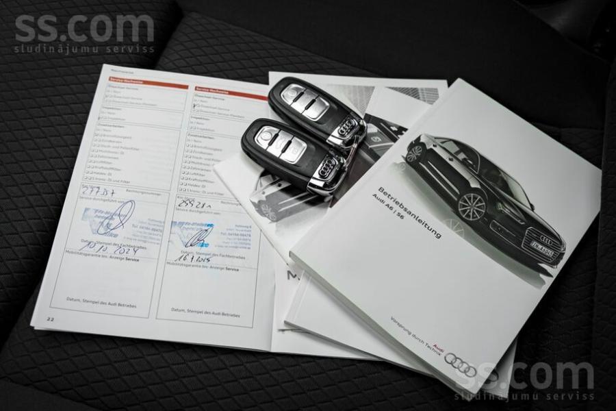Blue Audi A6 2015 in Riga, with an engine capacity of 3.00 L and mileage of 307 thousand km for 13490 €, photo 31 on AUTOMOTO.COM.LV