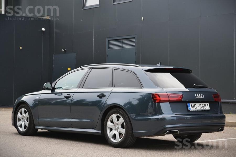 Blue Audi A6 2015 in Riga, with an engine capacity of 3.00 L and mileage of 240 thousand km for 12850 €, photo 6 on AUTOMOTO.COM.LV