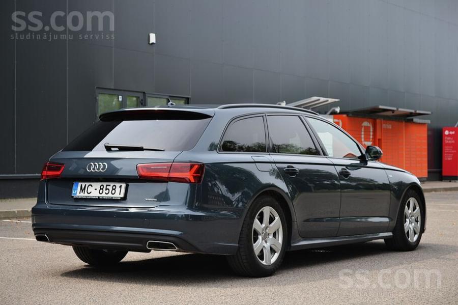 Blue Audi A6 2015 in Riga, with an engine capacity of 3.00 L and mileage of 240 thousand km for 12850 €, photo 7 on AUTOMOTO.COM.LV
