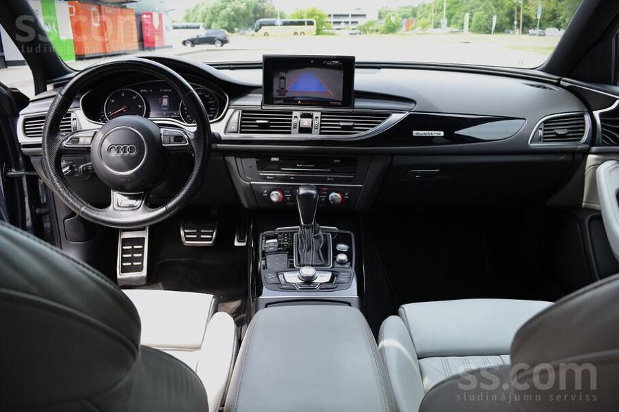Blue Audi A6 2015 in Riga, with an engine capacity of 3.00 L and mileage of 240 thousand km for 12850 €, photo 12 on AUTOMOTO.COM.LV