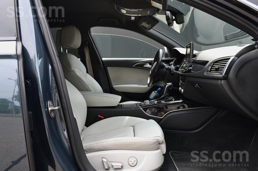 Blue Audi A6 2015 in Riga, with an engine capacity of 3.00 L and mileage of 240 thousand km for 12850 €, photo 14 on AUTOMOTO.COM.LV