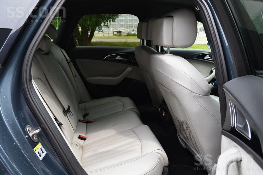 Blue Audi A6 2015 in Riga, with an engine capacity of 3.00 L and mileage of 240 thousand km for 12850 €, photo 16 on AUTOMOTO.COM.LV