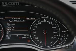 Blue Audi A6 2015 in Riga, with an engine capacity of 3.00 L and mileage of 240 thousand km for 12850 €, photo 22 on AUTOMOTO.COM.LV