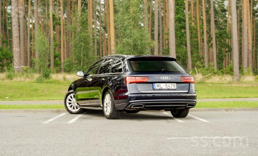 Blue Audi A6 2015 in Riga, with an engine capacity of 2.00 L and mileage of 260 thousand km for 11990 €, photo 9 on AUTOMOTO.COM.LV