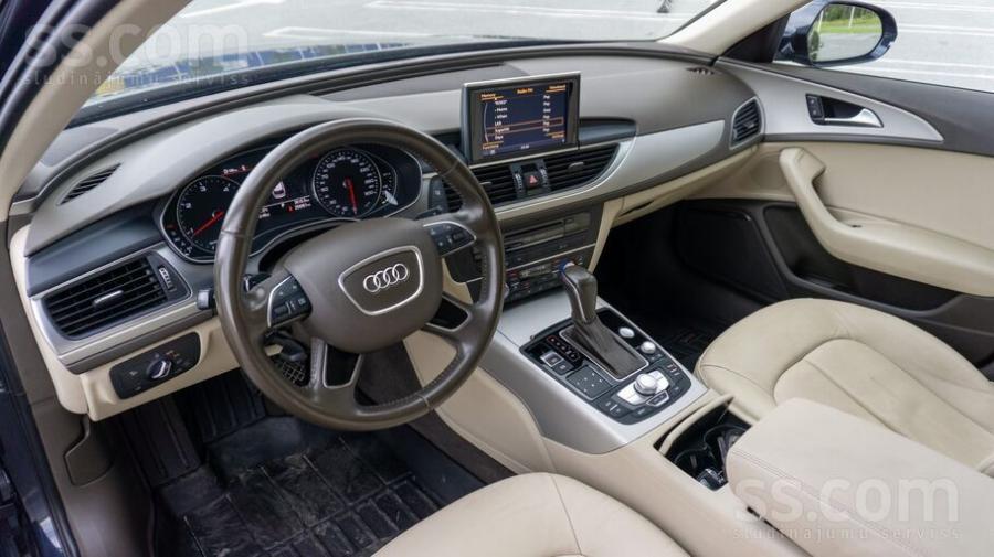Blue Audi A6 2015 in Riga, with an engine capacity of 2.00 L and mileage of 260 thousand km for 11990 €, photo 11 on AUTOMOTO.COM.LV