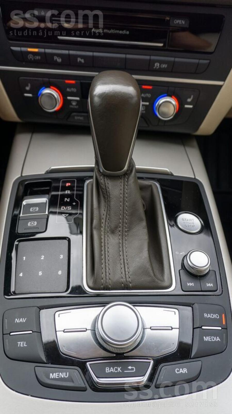 Blue Audi A6 2015 in Riga, with an engine capacity of 2.00 L and mileage of 260 thousand km for 11990 €, photo 16 on AUTOMOTO.COM.LV