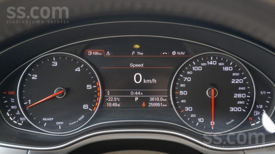 Blue Audi A6 2015 in Riga, with an engine capacity of 2.00 L and mileage of 260 thousand km for 11990 €, photo 24 on AUTOMOTO.COM.LV