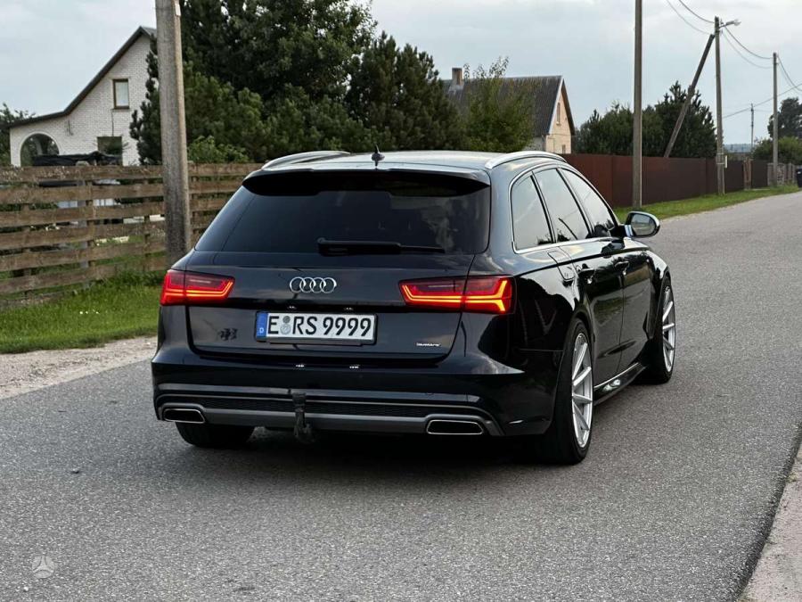 Blue Audi A6 2015 in Vilnius, with an engine capacity of 2.97 L and mileage of 220 thousand km for 17999 €, photo 14 on AUTOMOTO.COM.LV