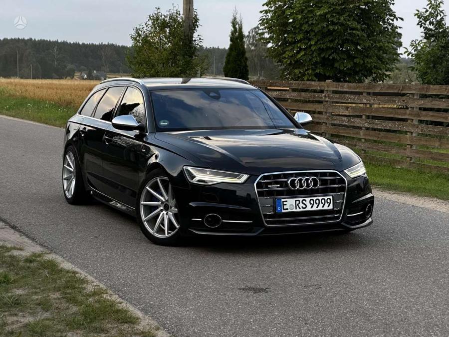 Blue Audi A6 2015 in Vilnius, with an engine capacity of 2.97 L and mileage of 220 thousand km for 17999 €, photo 17 on AUTOMOTO.COM.LV