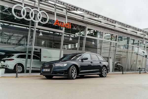 Blue Audi A6 2015 in Klaipeda, with an engine capacity of 3.00 L and mileage of 229 thousand km for 13900 €, photo 9 on AUTOMOTO.COM.LV