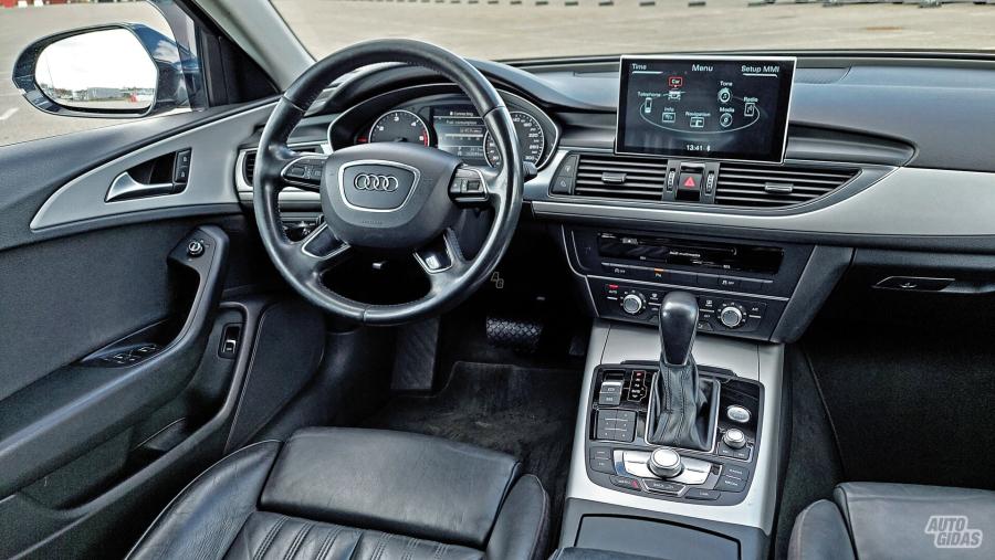 Blue Audi A6 2015 in Vilnius, with an engine capacity of 2.00 L and mileage of 333 thousand km for 9900 €, photo 16 on AUTOMOTO.COM.LV