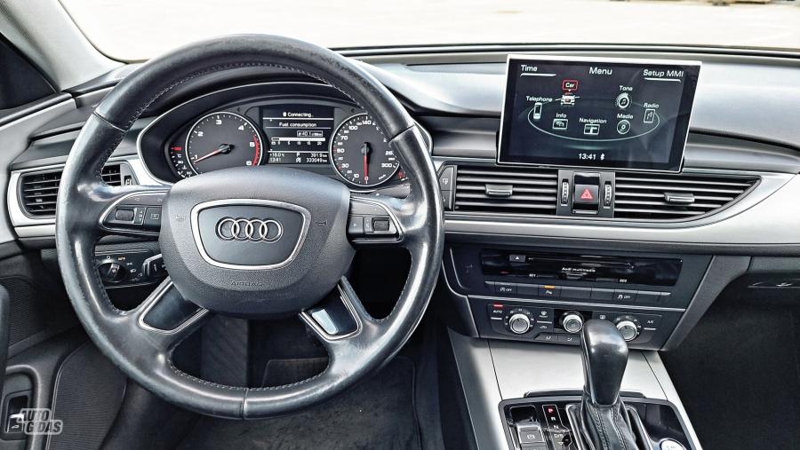 Blue Audi A6 2015 in Vilnius, with an engine capacity of 2.00 L and mileage of 333 thousand km for 9900 €, photo 17 on AUTOMOTO.COM.LV