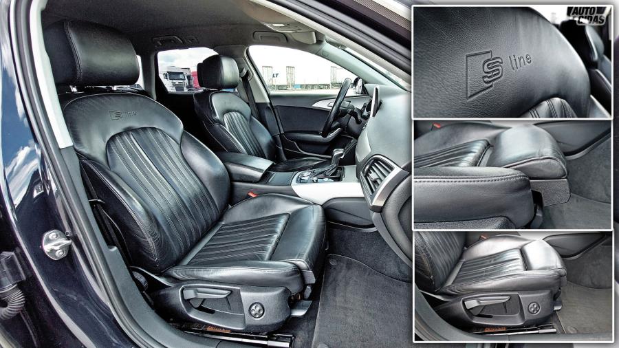 Blue Audi A6 2015 in Vilnius, with an engine capacity of 2.00 L and mileage of 333 thousand km for 9900 €, photo 32 on AUTOMOTO.COM.LV