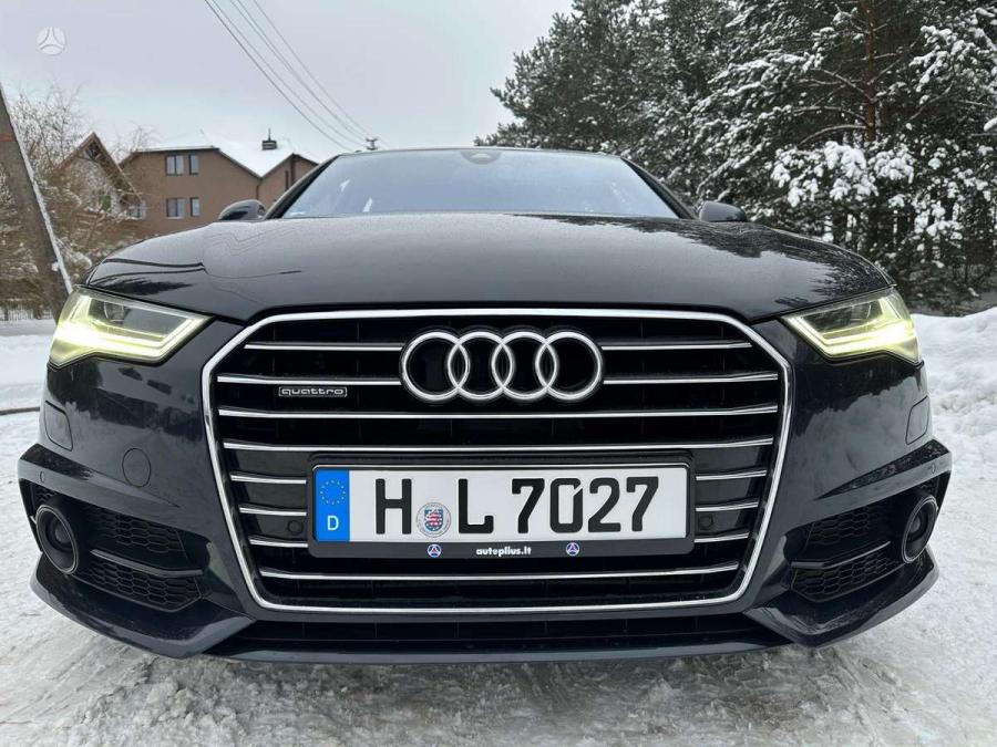 Blue Audi A6 2016 in Vilnius, with an engine capacity of 2.97 L and mileage of 262 thousand km for 17700 €, photo 3 on AUTOMOTO.COM.LV