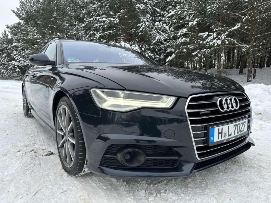 Blue Audi A6 2016 in Vilnius, with an engine capacity of 2.97 L and mileage of 262 thousand km for 17700 €, photo 4 on AUTOMOTO.COM.LV