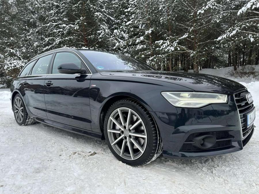 Blue Audi A6 2016 in Vilnius, with an engine capacity of 2.97 L and mileage of 262 thousand km for 17700 €, photo 7 on AUTOMOTO.COM.LV