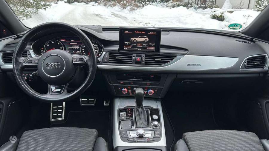 Blue Audi A6 2016 in Vilnius, with an engine capacity of 2.97 L and mileage of 262 thousand km for 17700 €, photo 14 on AUTOMOTO.COM.LV