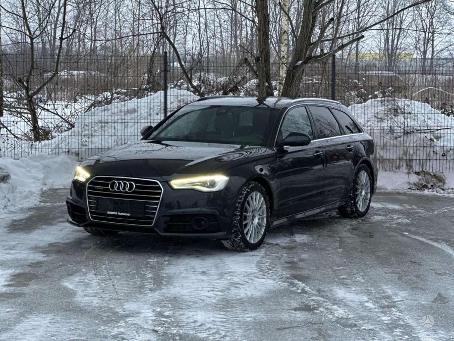 Blue Audi A6 2017 in Vilnius, with an engine capacity of 2.97 L and mileage of 195 thousand km for 14490 €, photo 1 on AUTOMOTO.COM.LV