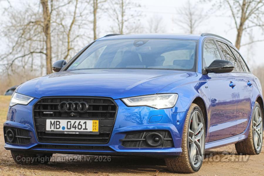 Blue Audi A6 2017 in Tallinn, with an engine capacity of 3.00 L and mileage of 244 thousand km for 25499 €, photo 4 on AUTOMOTO.COM.LV