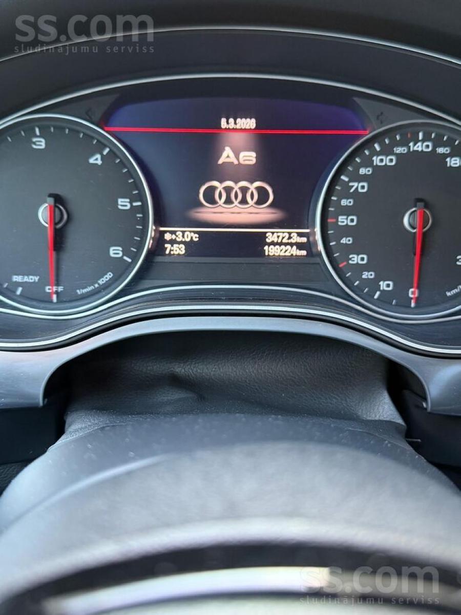 Blue Audi A6 2017 in Riga, with an engine capacity of 2.00 L and mileage of 200 thousand km for 17500 €, photo 11 on AUTOMOTO.COM.LV
